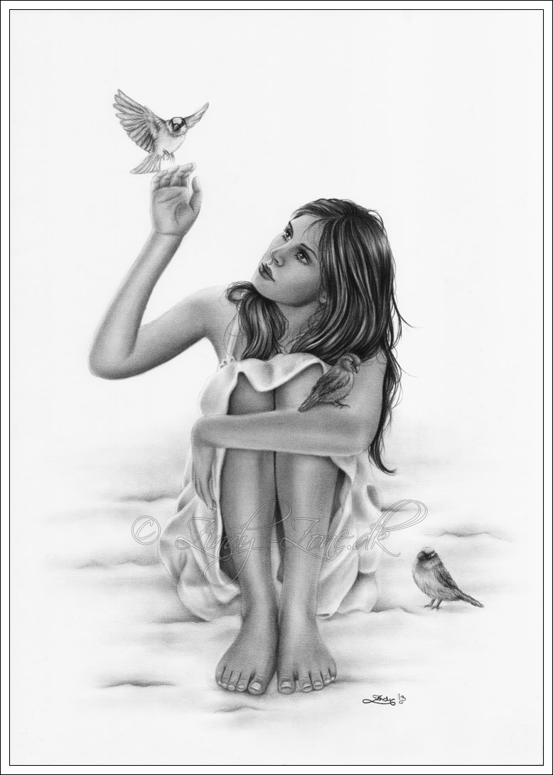 Zindy-Zone.dk - Charcoal and Pastel Drawings - Never Alone Zindy-Zone.dk - Charcoal and Pastel Drawings - Never Alone