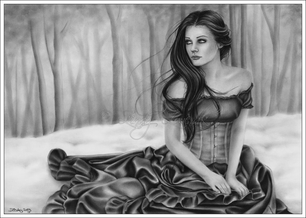 Zindy-Zone.dk - Charcoal Drawings - The Longing Zindy-Zone.dk - Charcoal Drawings - The Longing